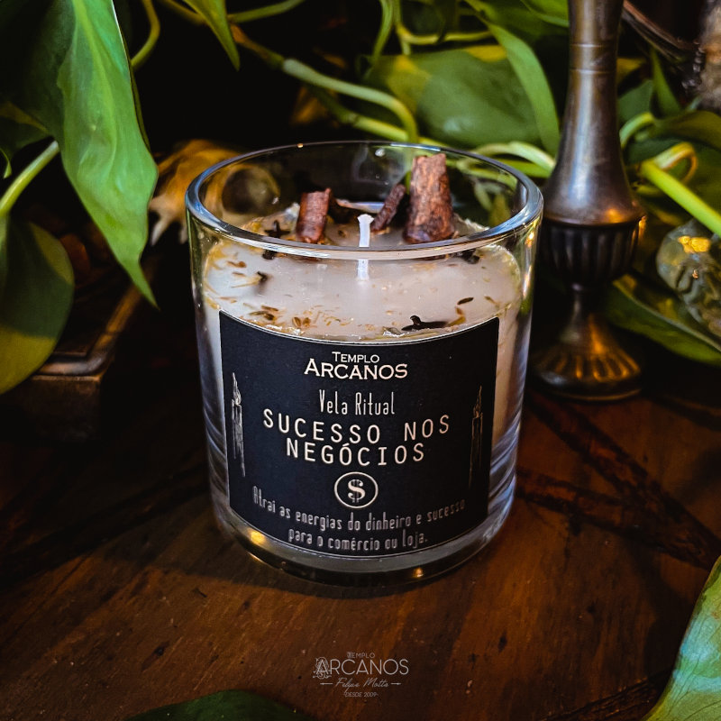 Vela Ritual Sucesso nos Negócios – Templo Arcanos